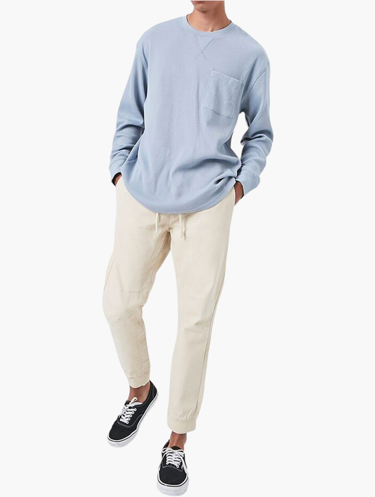 MyRunway | Shop Forever 21 Khaki Twill Drawstring Joggers for Men from MyRunway.co.za